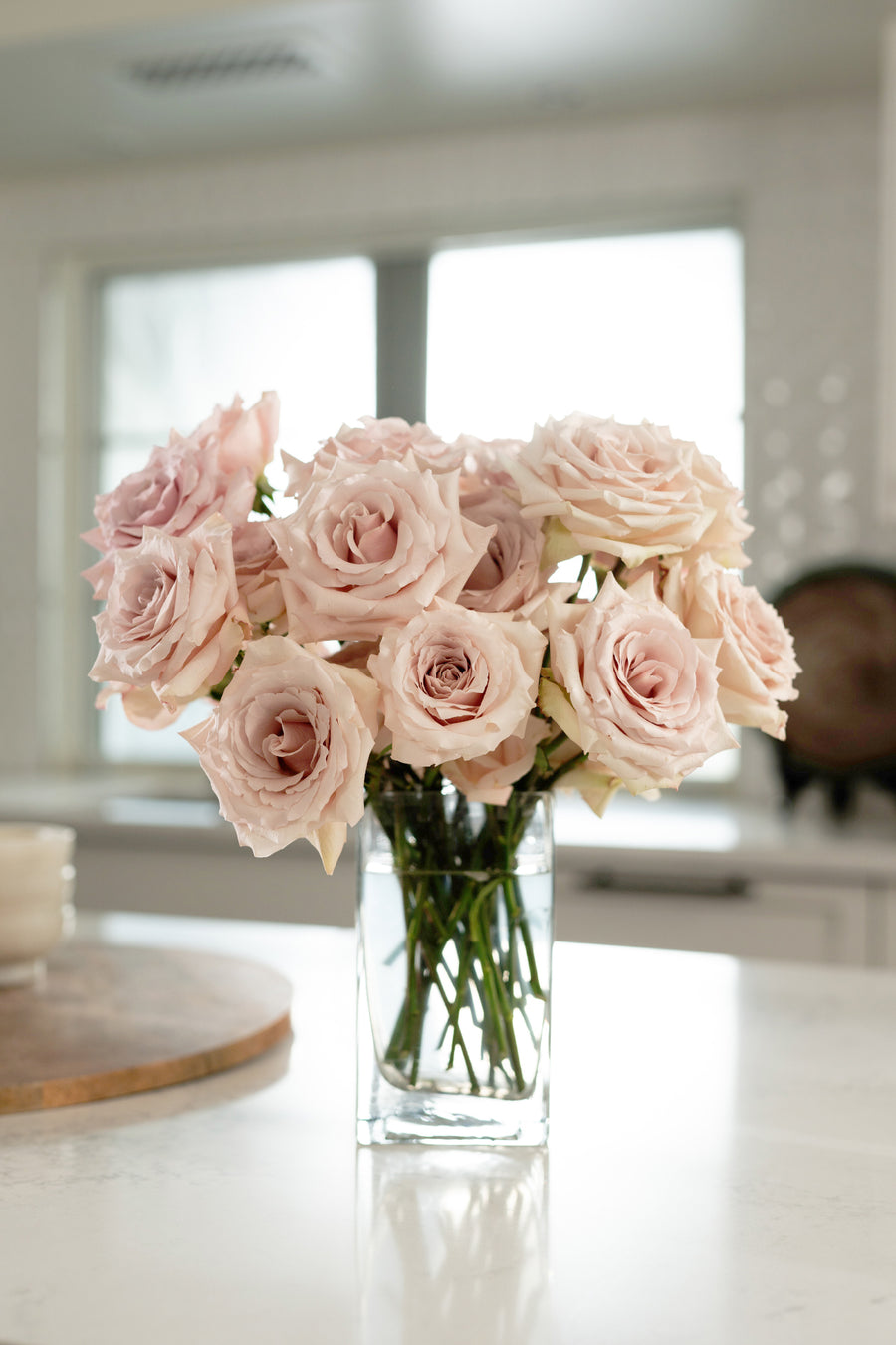 Quicksand® Pastel Pink & Soft Lavendar Rose | April & Ashley